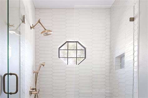 Picket Tile Shower Wall At Harold Chappell Blog