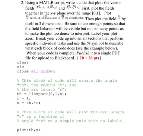 Solved لا 2 Using A Matlb Script Write A Code That Plots
