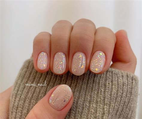 •네일스튜디오 미니•미니네일•판교네일•웨딩네일 On Instagram 아이베리 글리터 믹스 전화
