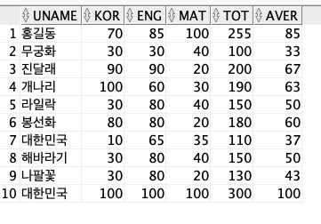 4 Oracle DB 정렬 sort order by