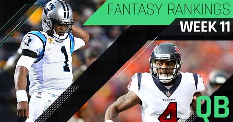 Week 11 Fantasy Rankings Qb Sporting News Canada
