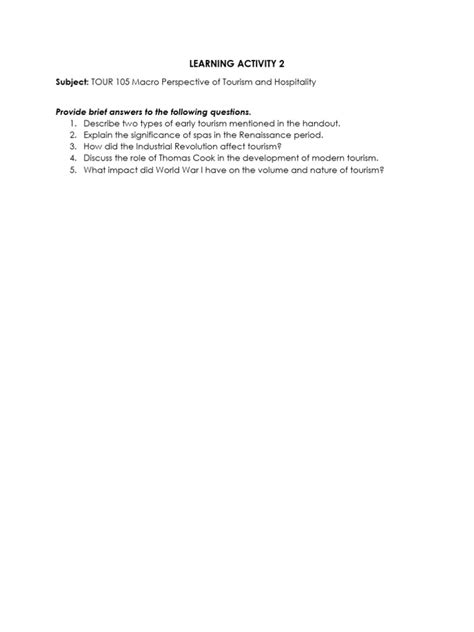 Learning Activity 2 Pdf