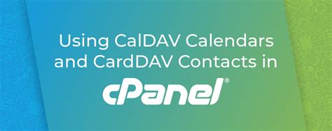 Cpanel Using Caldav Calendars And Carddav Contacts In Cpanel — Bek Server Web Services
