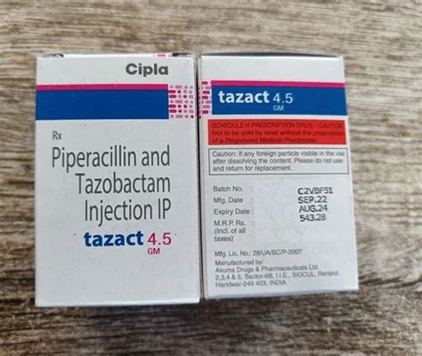 Tazact 4 5 Gm Injection At ₹ 95 Vial Piperacillin Tazobactam Injection In Mumbai Id