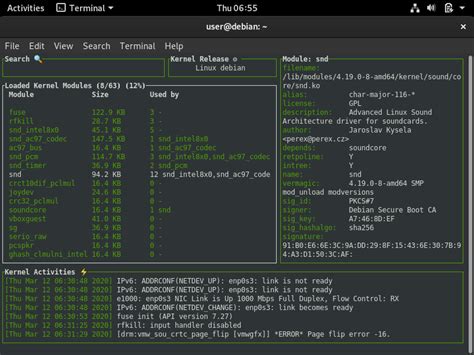 Kmon Linux Kernel Manager And Activity Monitor