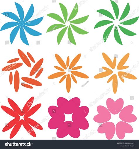 9 types rotating vector icons stock vector royalty free 2129869607