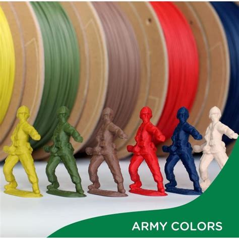 Jual Filament Polymaker PolyTerra PLA Army Colors 1 75MM 1KG Shopee Indonesia