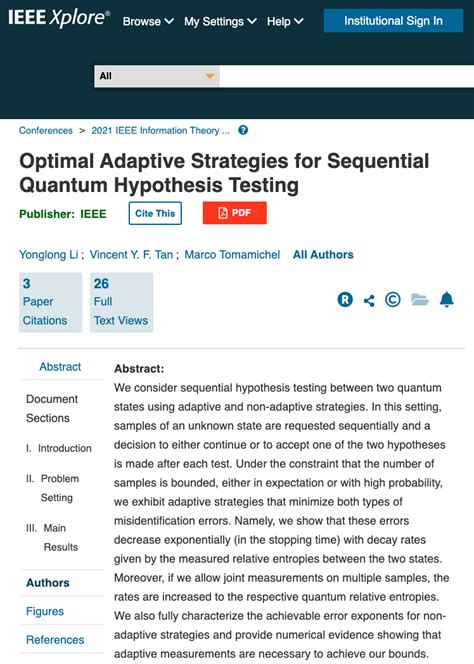 Optimal Adaptive Strategies For Sequential Quantum Hypothesis Testing
