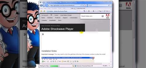 How To Install Adobe Shockwave In Internet Explorer Operating Systems Wonderhowto