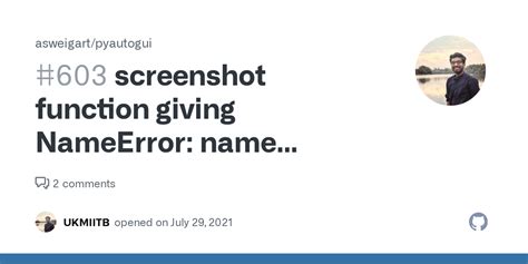Screenshot Function Giving Nameerror Name Image Is Not Defined