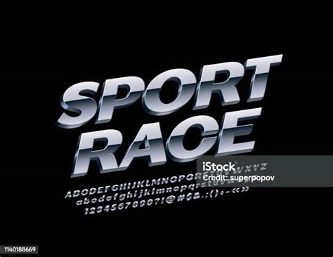 산업 스타일의 글꼴 벡터 금속 기호 스포츠 경주 실버 3d 알파벳 은 금속에 대한 스톡 벡터 아트 및 기타 이미지 은 금속 은색 컴퓨터 글자 Istock