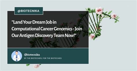 Curevac Computational Cancer Genomics Scientist Job