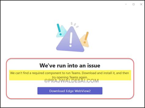 Fix Weve Run Into An Issue With New Microsoft Teams App