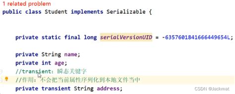 java中序列化流（读取对象）（objectoutputstream：writeobject）、反序列化流（objectinputstream
