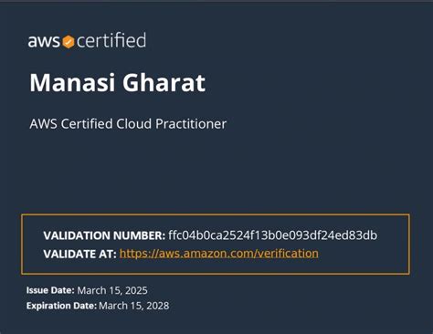 Aws Cloudpractitioner Awscertified Cloudcomputing Manasi Gharat