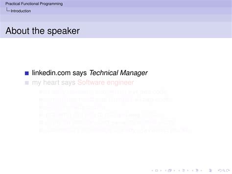 Practical Functional Programming Presentation By Bogdan Hodorog Ppt