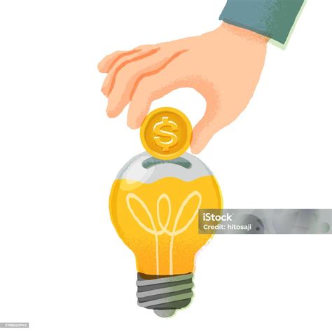 혁신에 대한 재정적 기여의 개념 벤처 캐피탈 투자 자금 조달 큰 이익 금화 시작 돈 성장 벡터 평면 그림 이런 그림입니다 새로운 아이디어에 투자합니다 개념에 대한 스톡 벡터
