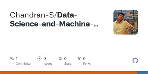 GitHub Chandran S Data Science And Machine Learning AI