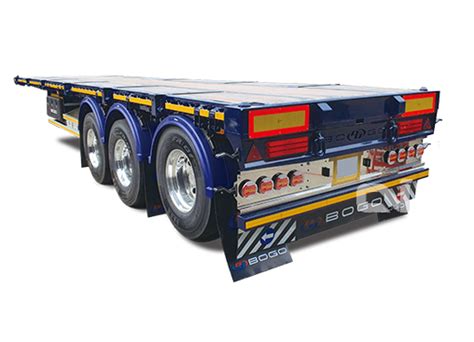 이트럭스 모바일 특장차 알루미늄 3축 평판 트레일러