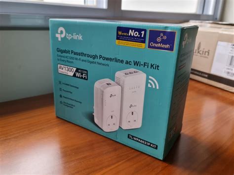 Tp Link Av1300 Gigabit Passthrough Powerline Ac Wi Fi Kit Tl Wpa8631p Kit Computers And Tech