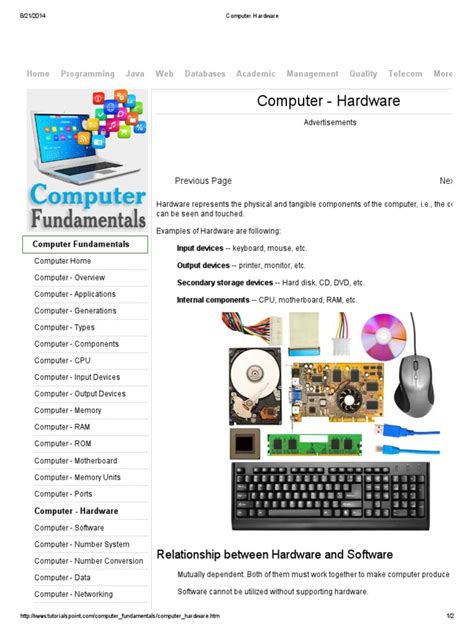 computer hardware relationship between hardware and software pdf
