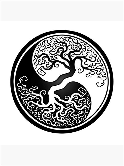 Tree Of Life Yin Yang Poster By AngHellic Redbubble
