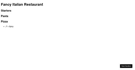 2021 Internship Exercise Menu Forked Codesandbox
