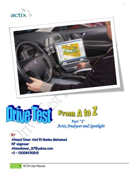Drive Test From A T Z Part 3 Actix Pdf Computer Software And Applications Computing