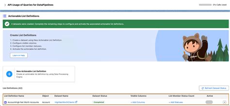 Configure Actionable List Definitions Unit Salesforce Trailhead