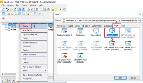 creating a new powerserver project powerserver 2021 help