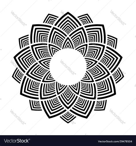 Decorative Geometric Circle Pattern Royalty Free Vector
