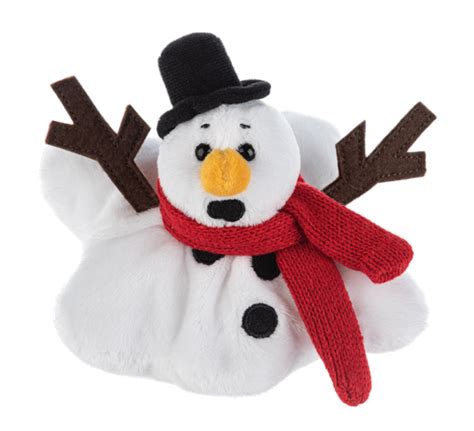 Soft Plush Melting Snowman Rust And Cinder