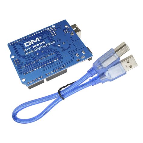 Diymore For Arduino R3 Atmega328p Atmega16u2 บอร์ดเข้ากันได้กับ For Arduino ด้วยสาย Usb Shopee