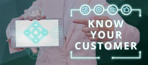 Hand Writing Sign Know Your Customer Internet Concept Marketing