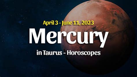 Mercury In Taurus Horoscopes April 3 2023 Horoscopeoftoday