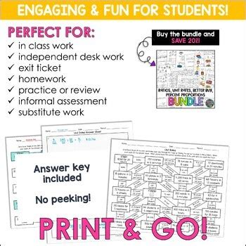Unit Rates Maze By Teach Travel Math TPT