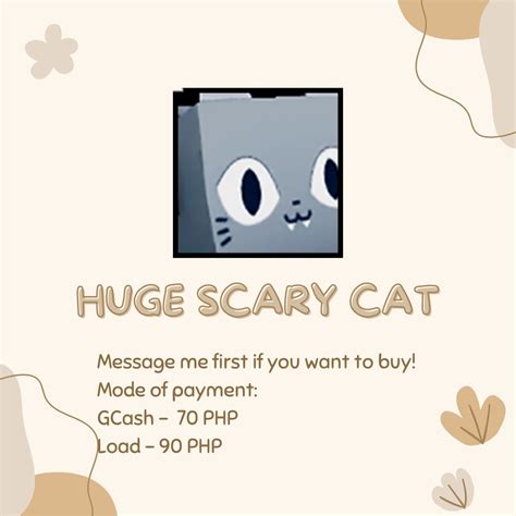 Pet Simulator X Huge Scary Cat On Carousell