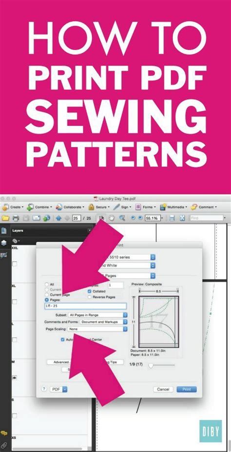 Best How To Print PDF Sewing Patterns Artofit