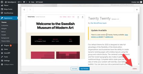 how to delete a theme from wordpress [updated 2020] php route