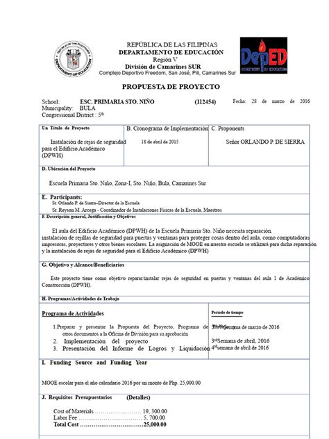 Propuesta De Proyecto Deportivo Pdf Deportes Atléticos Etapas