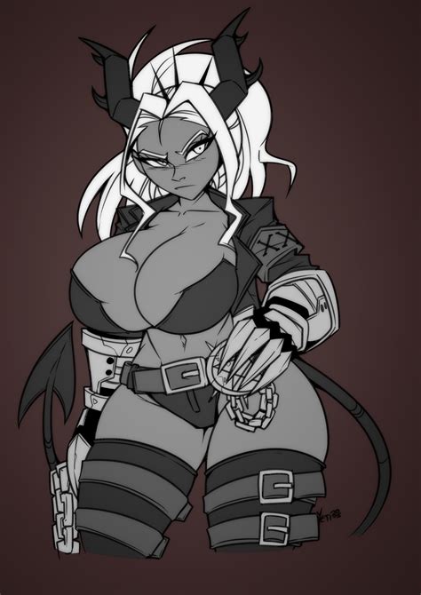 Rule 34 1girls Grey Skin Helltaker Huge Breasts Judgement Helltaker