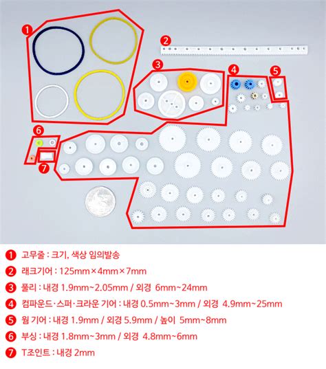 플라스틱 기어 60개입 세트 Szh Gnp229 디바이스마트