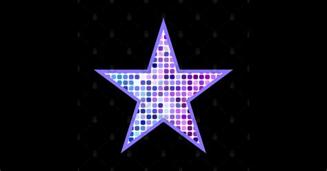 Star With Pixels Star Sticker Teepublic