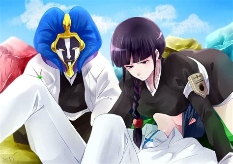 Kurotsuchi Nemu Ishida Uryuu And Kurotsuchi Mayuri Bleach Drawn By