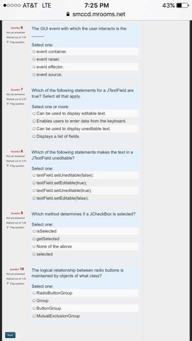 Solved The Gui Event With Which The User Interacts Is The