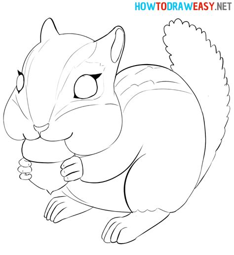 How To Draw A Squirrel How To Draw Easy