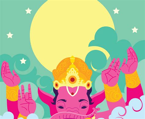 Ganesh Charturthi Poster Concept Vector Art And Graphics