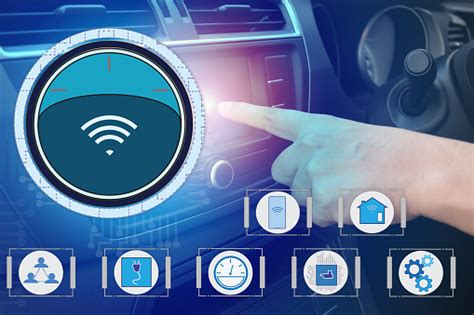 내부 보기 및 자동 자기 스마트폰 스마트 전기 자동차 기술 및 텍스트에 대 한 빈 공간으로 운전 명령 감지기에 대한 스톡 사진 및 기타 이미지 Istock