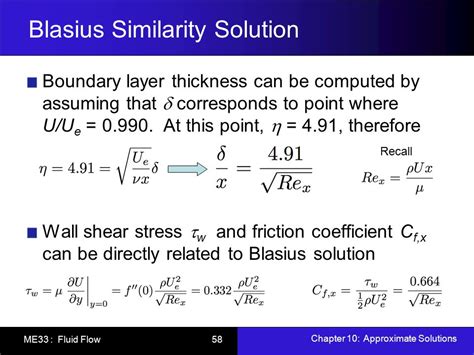 Chapter 10 Approximate Solutions Of The Navier Stokes Equation Ppt