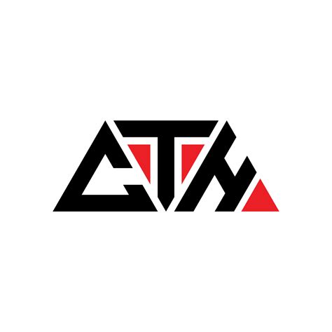 Cth Triangle Letter Logo Design With Triangle Shape Cth Triangle Logo